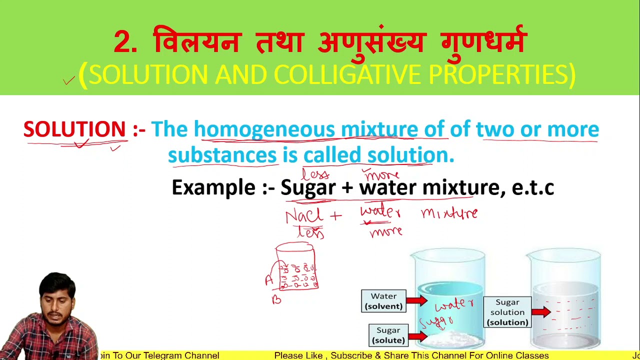 Solution Part 1 Definition Of Solution It S Type Youtube