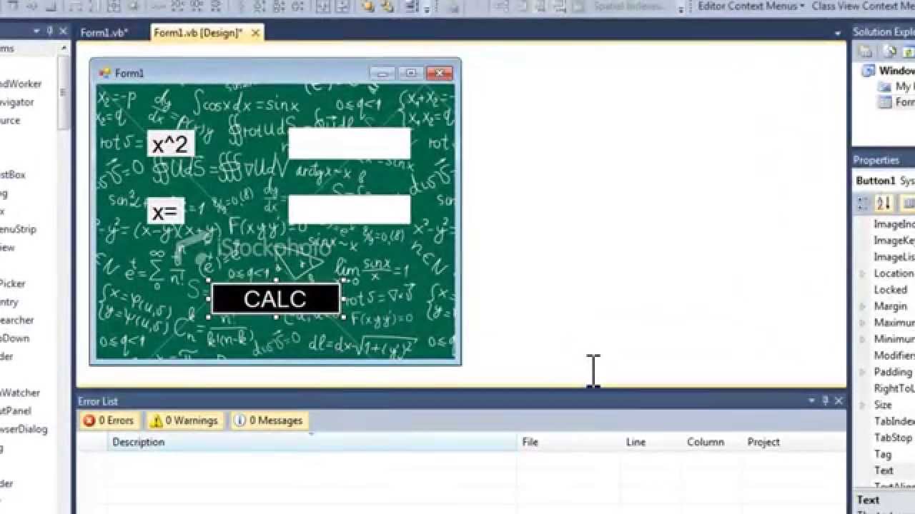 How To Make A Square Root Calculator Visual Basic 2010 Youtube