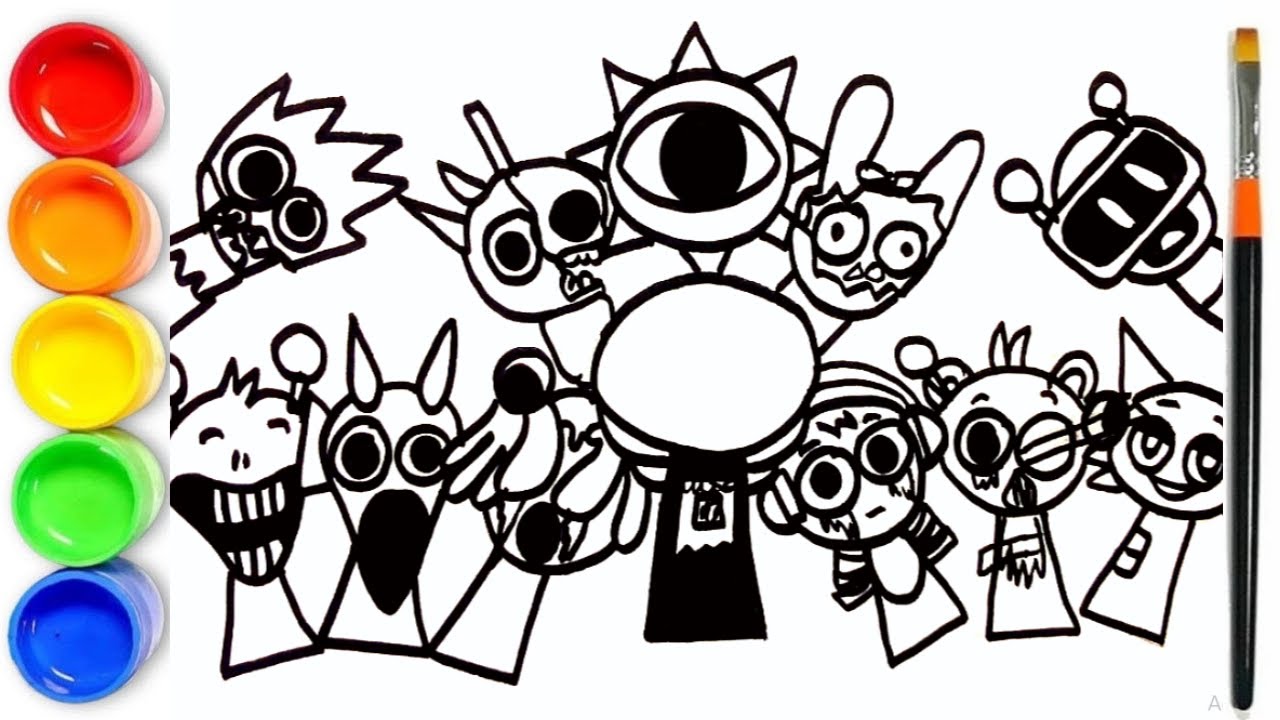 How To Draw Incredibox Sprunki Horror Version Incredibox Sprunki 2
