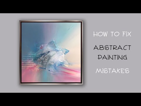 How To Fix Mistakes In Abstract Acrylic Painting Easy Tips Tricks