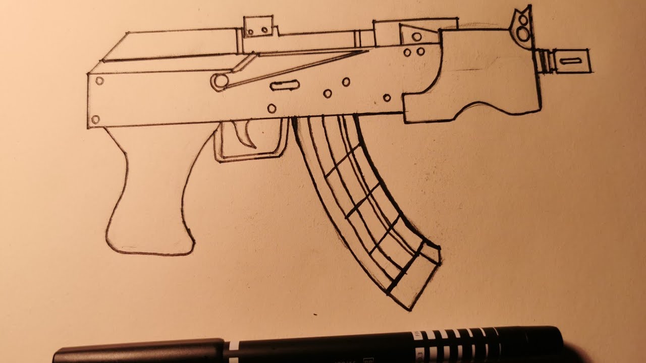 How To Draw A Draco Gun At Archer Nettlefold Blog