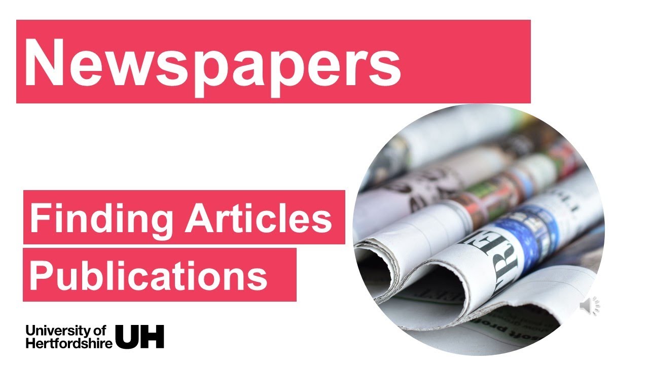 Finding And Accessing Newspaper Articles Youtube