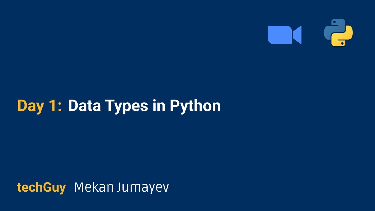 1 Data Types In Python Youtube