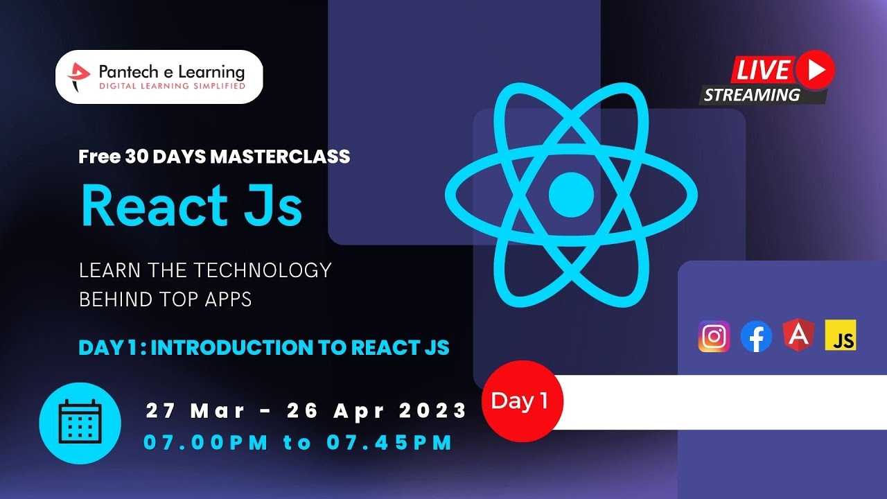 React Js Masterclass Day 1 Introduction To React Youtube