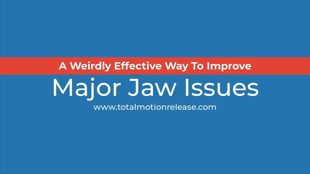 Weirdly Effective Way To Fix Jaw Issues Youtube