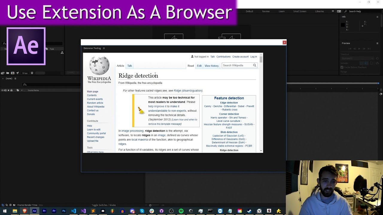 Adobe Extension Quicktip Use Extension As A Browser Youtube