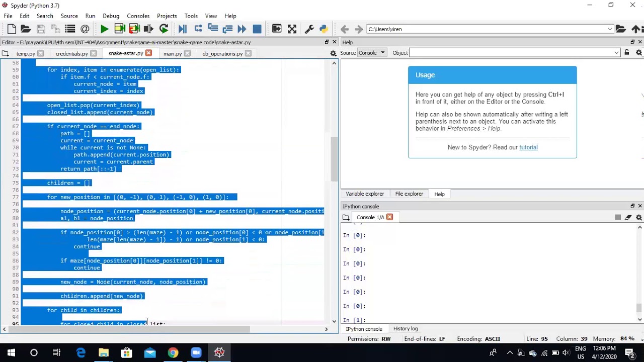Snake Game Using Ai Youtube