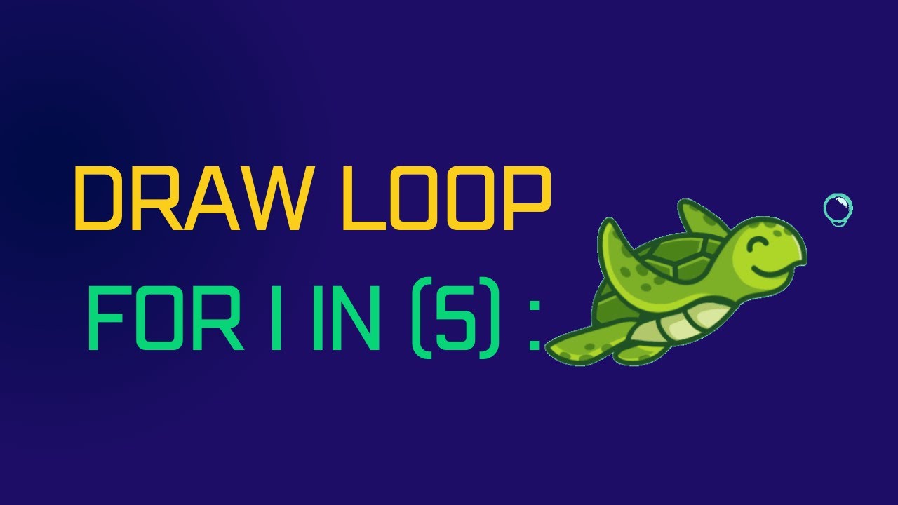 Python Turtle Graphics Use Loops Youtube