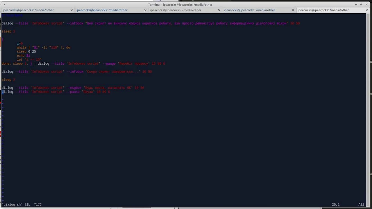 Dialog Infoboxes Linux Shell Youtube