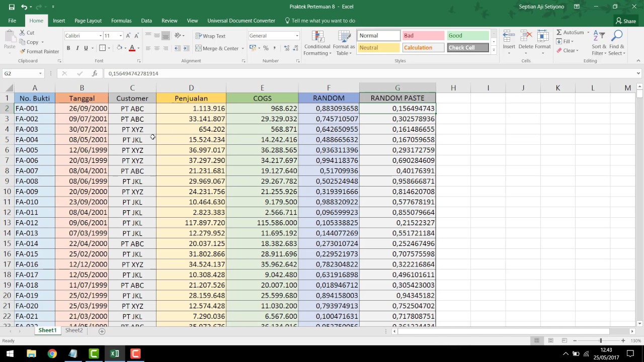 Cara Melakukan Stratified Random Sampling Youtube