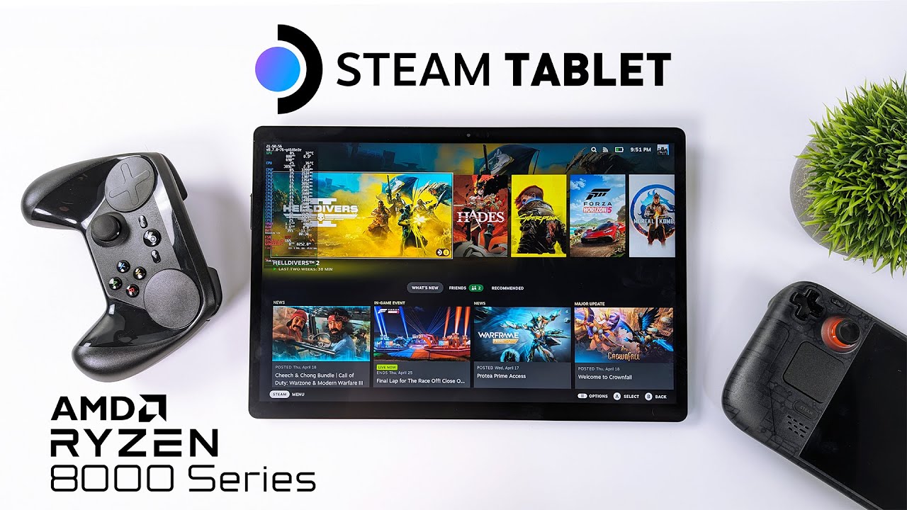 The First Ever Steam Tablet A Ryzen Powered Linux Machine That Can