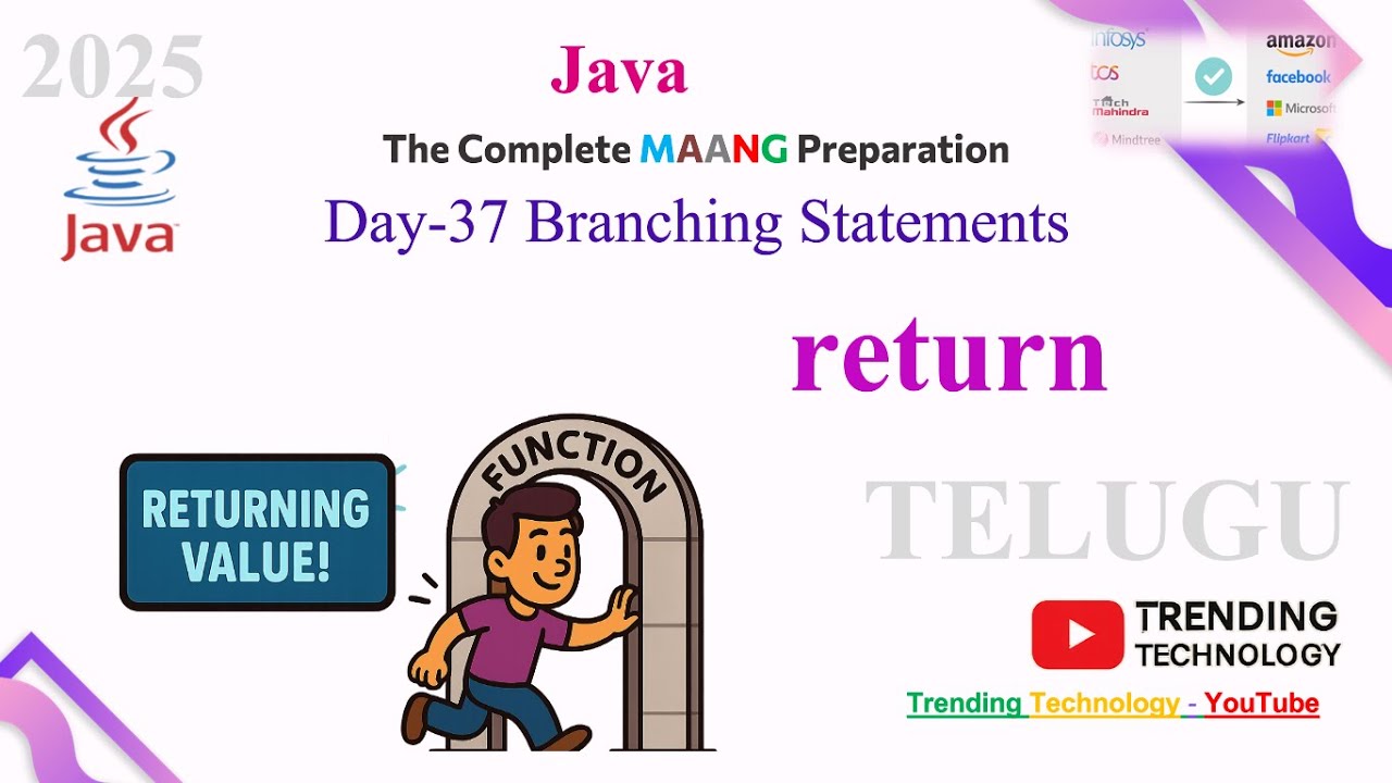 Java Return Statement Practical Examples In Telugu Bsktrending