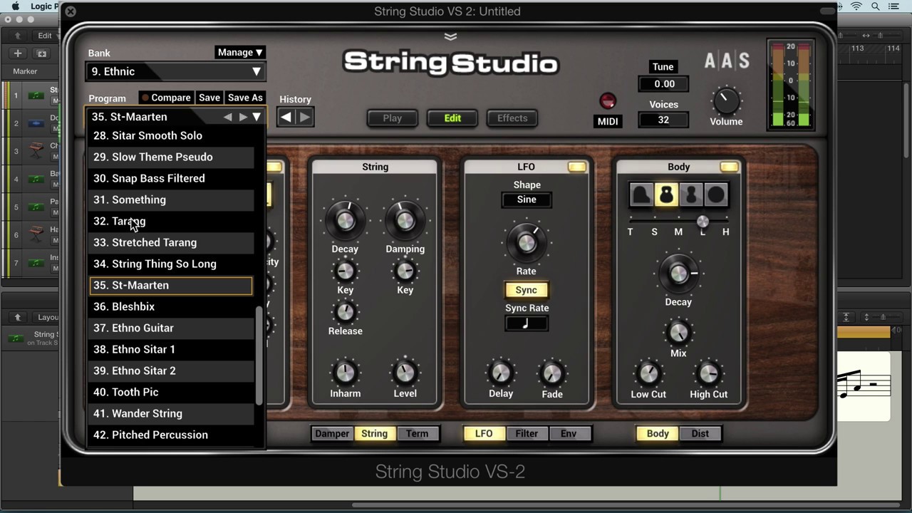 String Studio Vs 2 Tutorials The Sounds Youtube