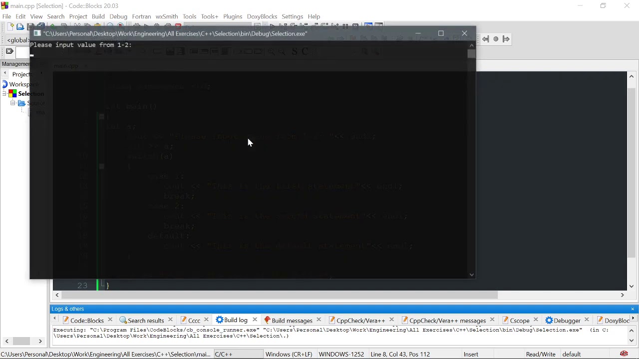 C Switch Case Youtube