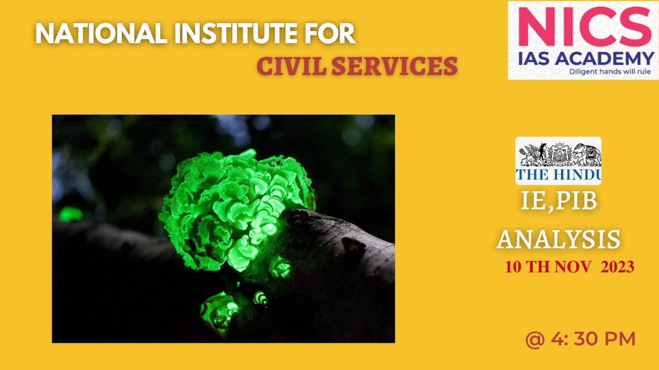 Daily News Analysis 10th November 2023 The Hindu Newspaper Analysis