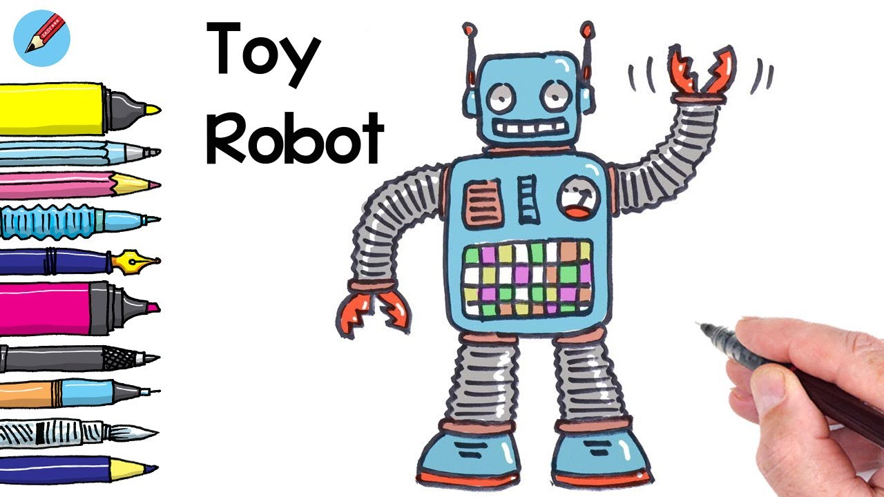 Toy Robot Drawing 1 037 Toy Robot High Res Illustrations Getty