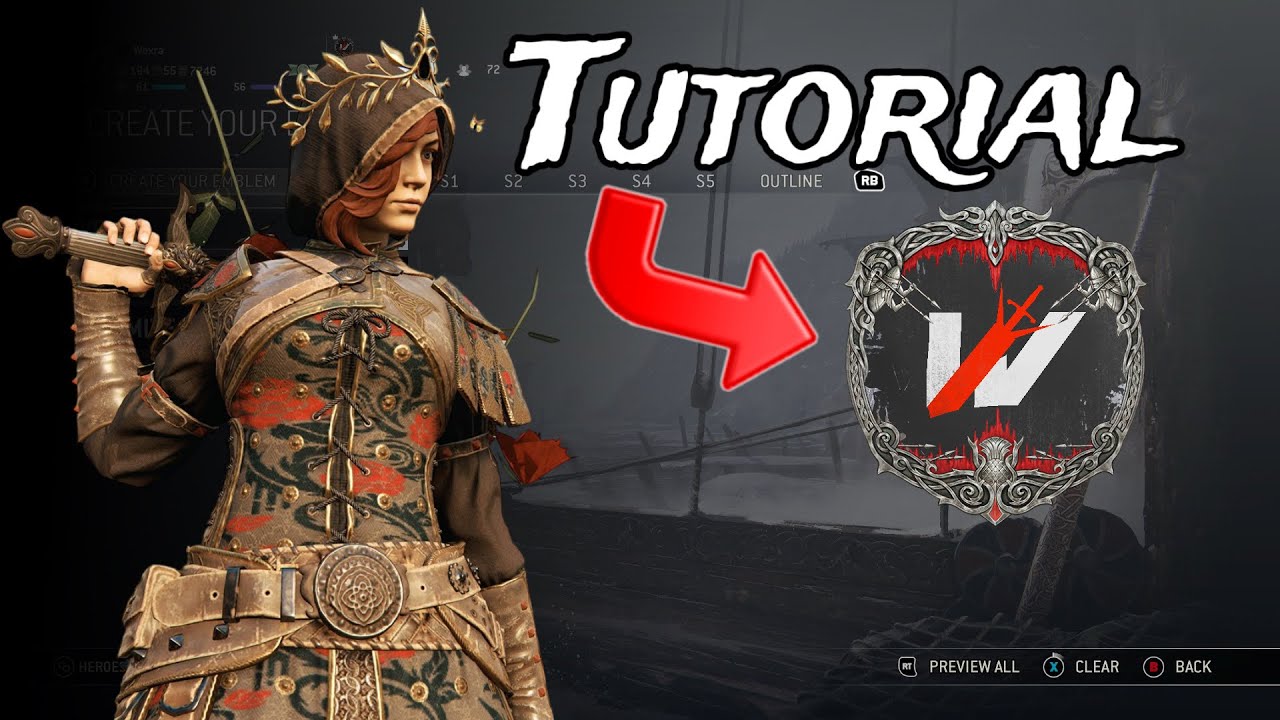 My For Honor Emblem Tutorial Youtube