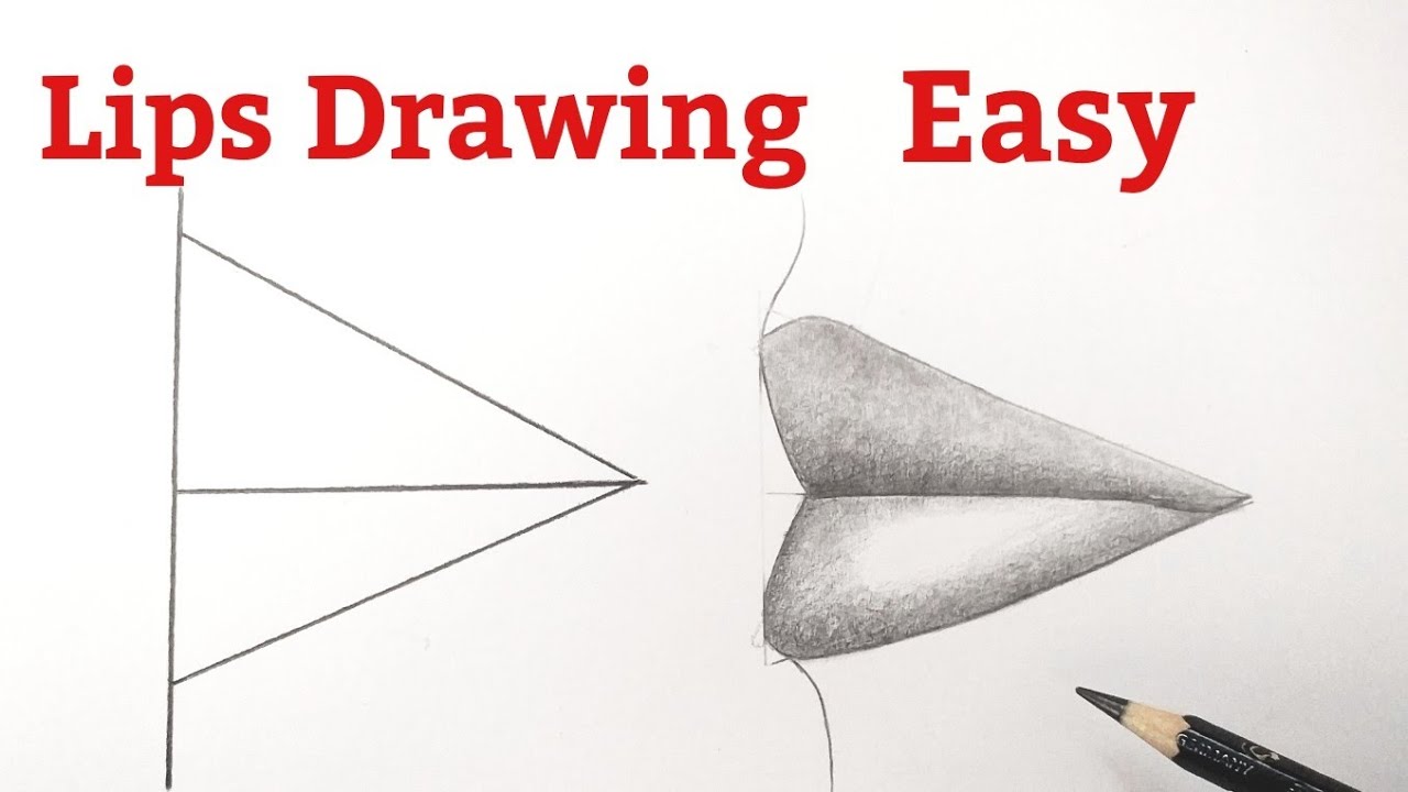 Lips Side Profile Drawing Lipstutorial Org