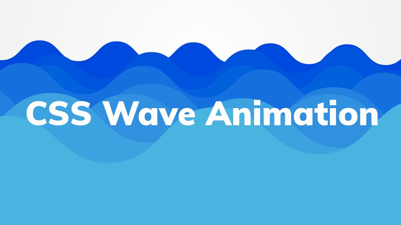 Css Water Wave Loading Animation Super Easy Youtube