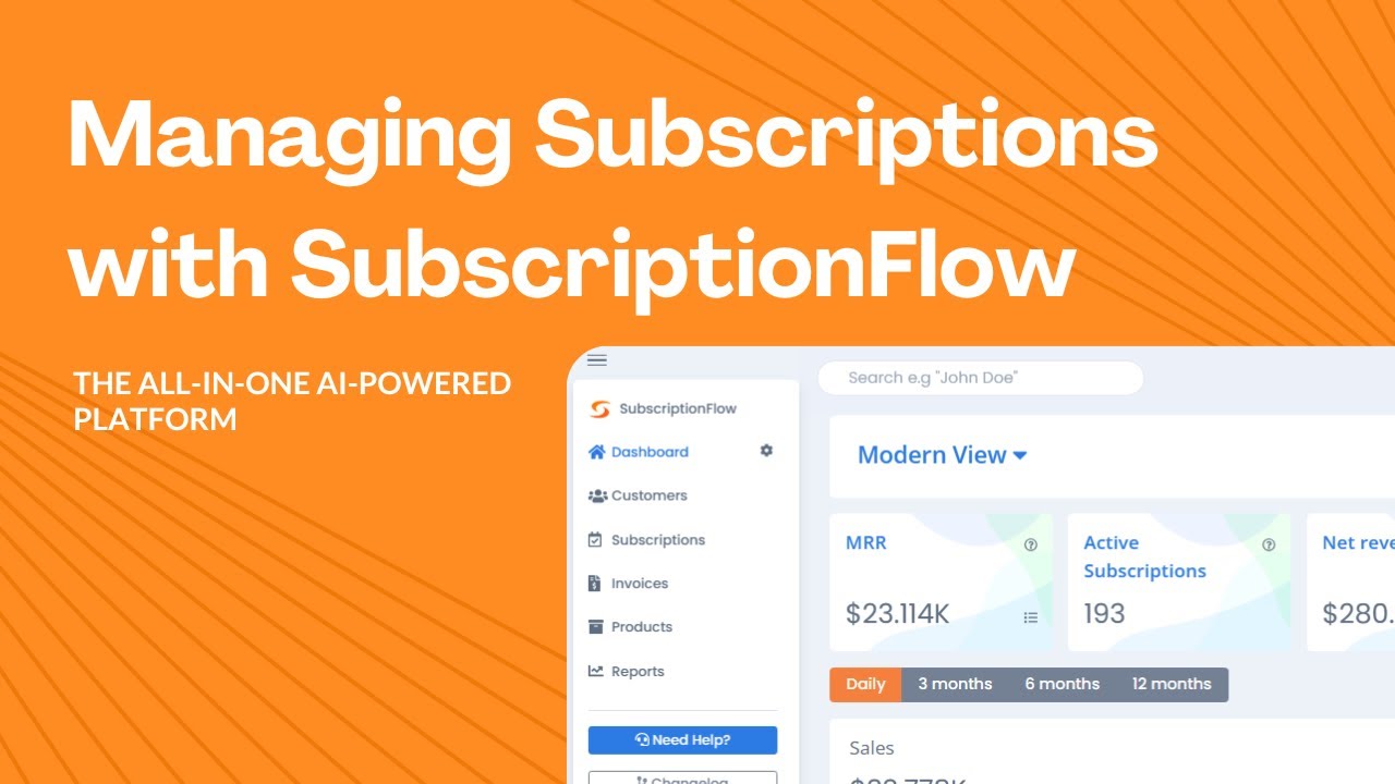 A Guided Demo On Managing Subscriptions With Subscriptionflow Youtube
