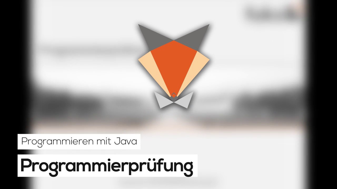 Programmierprüfung Kit Programmieren Mit Java Tutorials Youtube