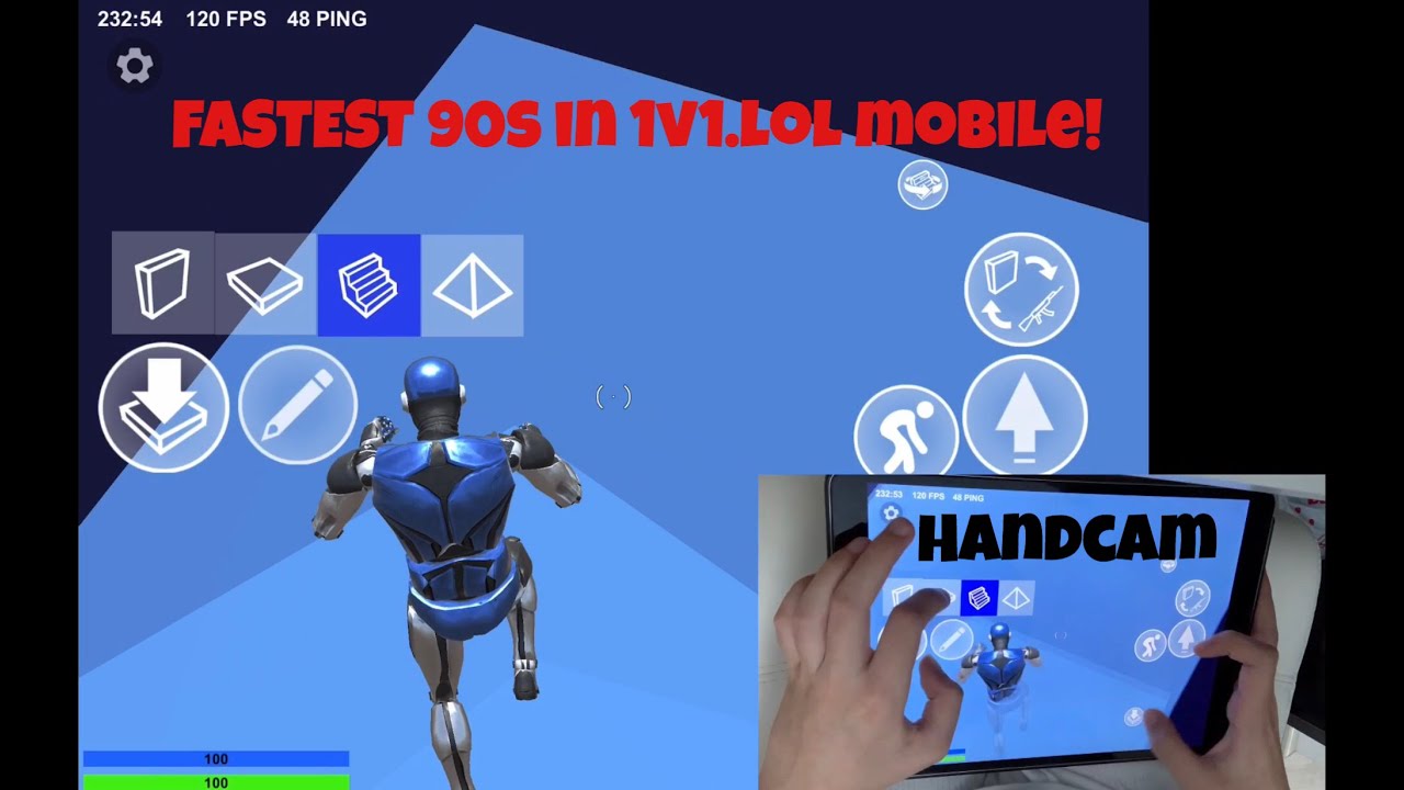 How To Actually Do My 90s In 1v1 Lol Mobile Handcam Youtube
