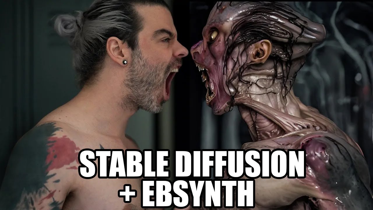 Stable Diffusion And Ebsynth Test 02 Monsters Youtube