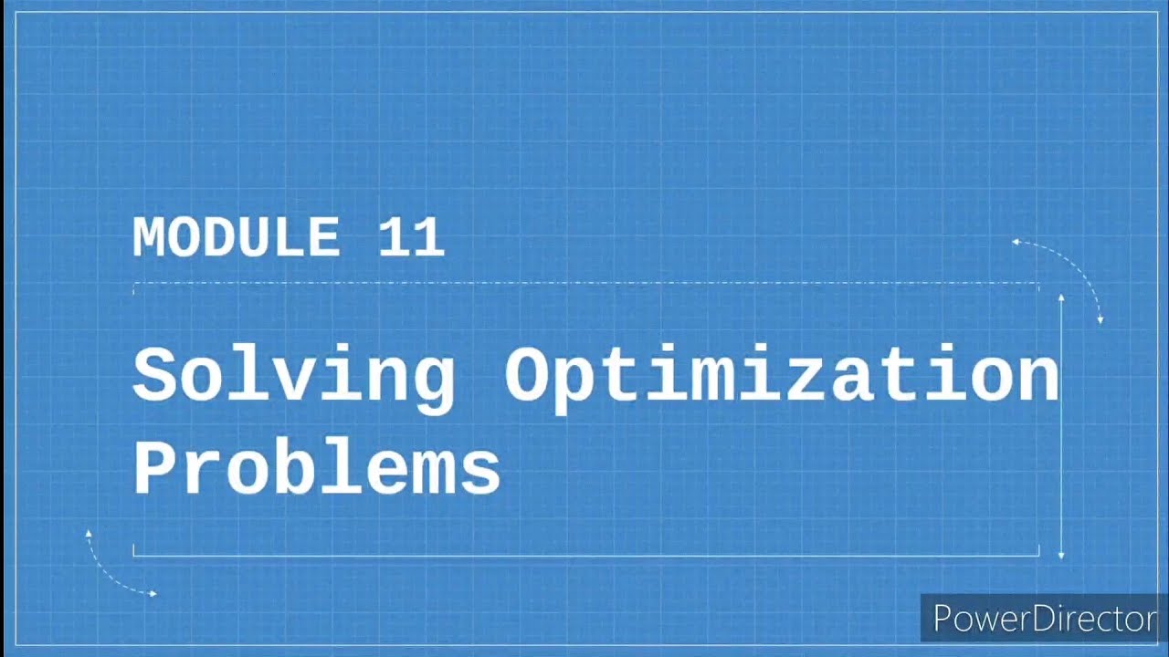 Solving Optimization Problems Youtube