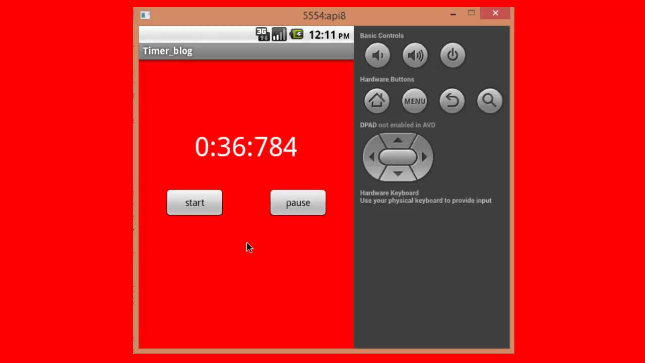 Creating Timer In Android Youtube