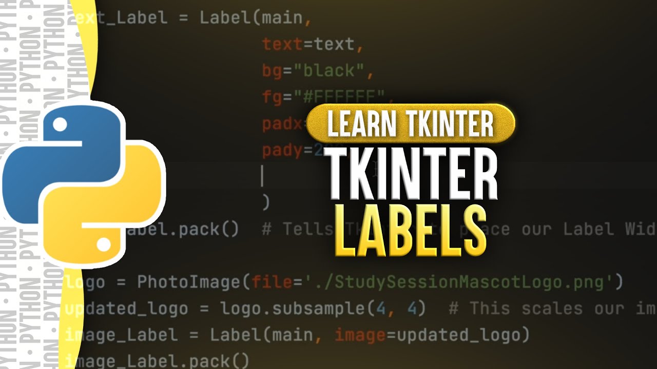 Tkinter Label Learn Tkinter Youtube