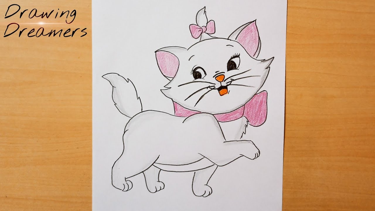 Aristocats Marie Drawing The Aristocats 1970 Marie Master Craft