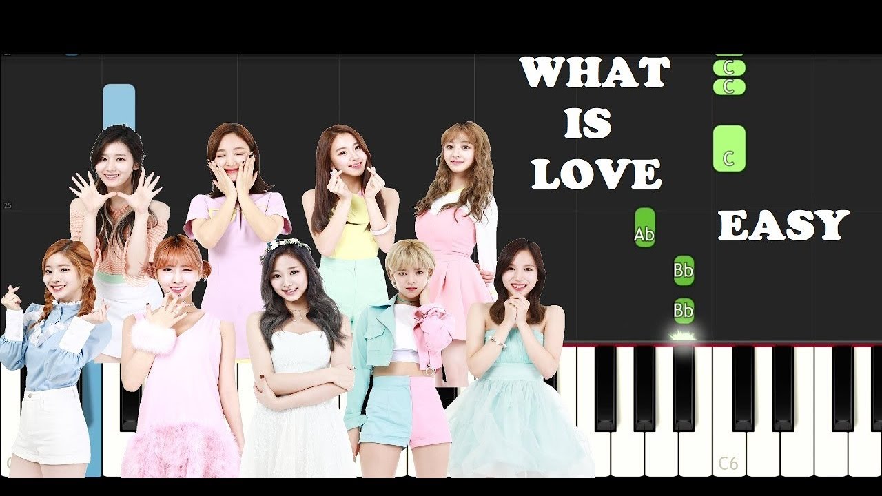 Twice What Is Love Easy Piano Tutorial Youtube