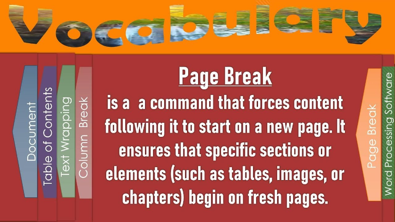How To Use Page Break Youtube