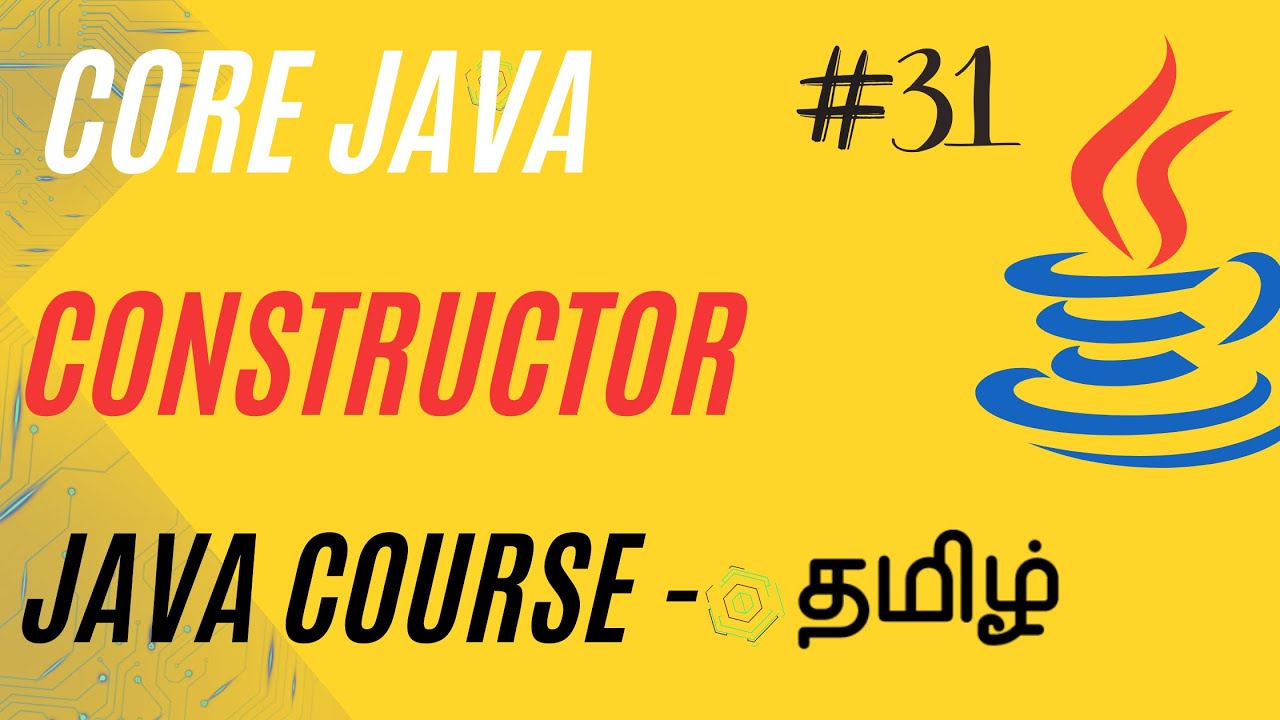 Constructor In Java Java Course In Tamil Ganesh Teaching Studio