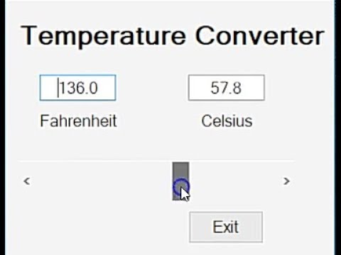 Visual Basic Tutorial Temperature Converter Youtube