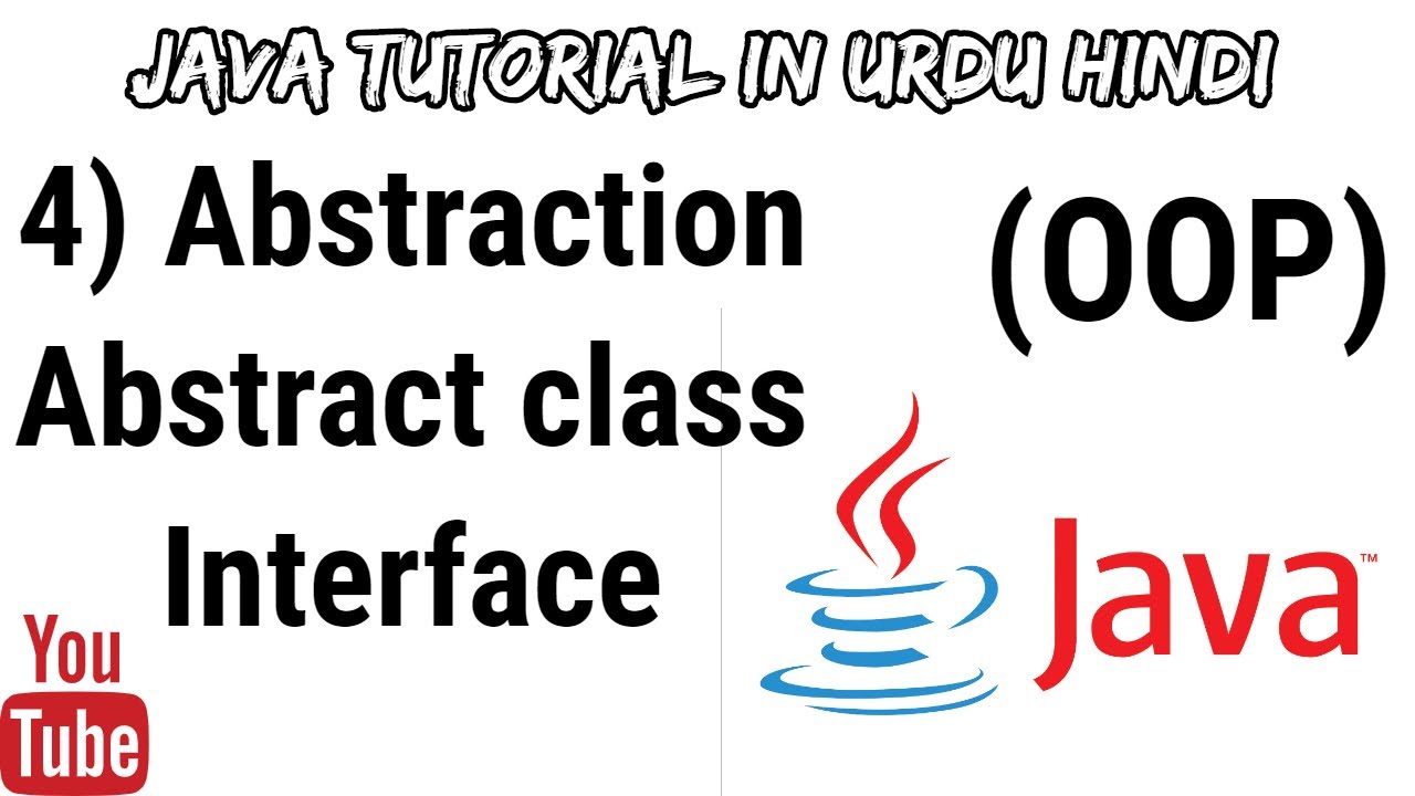 23 Abstraction Abstract Class Interface Java Tutorial In Urdu