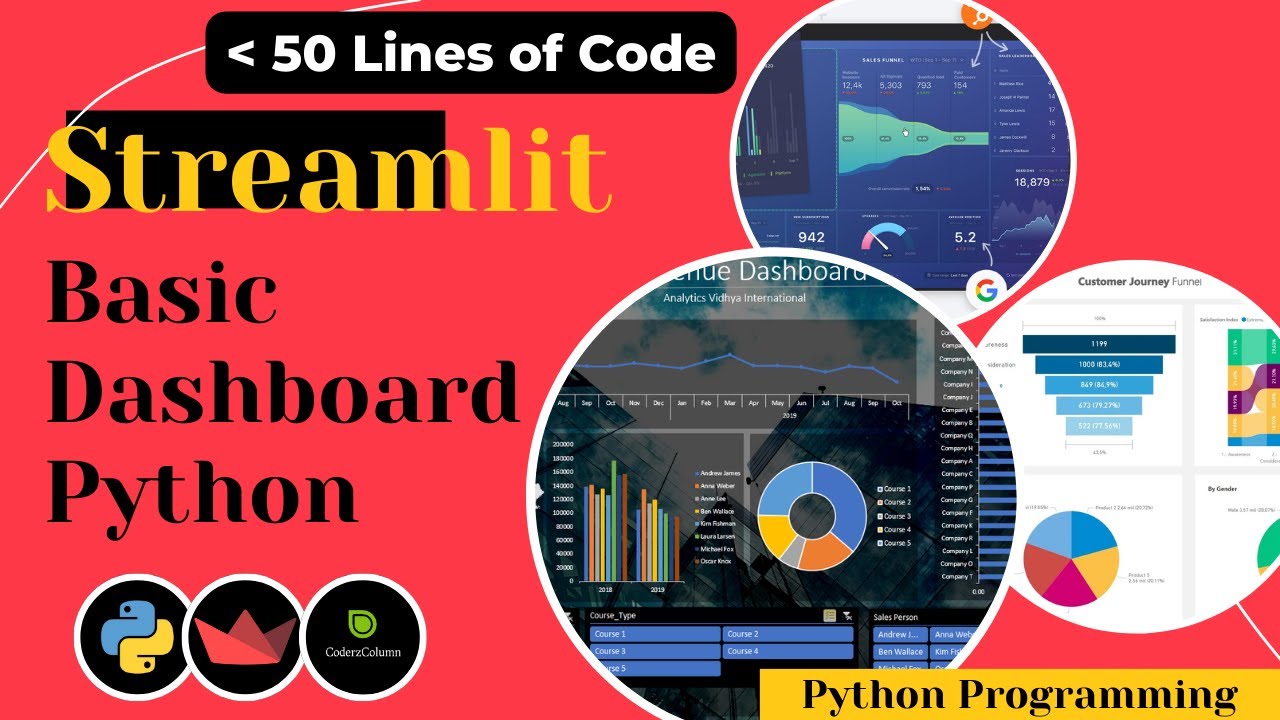 Basic Dashboard App Using Python Streamlit Tutorial Sunny Solanki