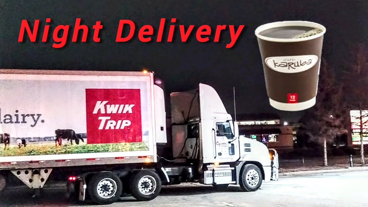 Kwik Trip Drivers Working Hard Late Night Delivery Store 425 Youtube