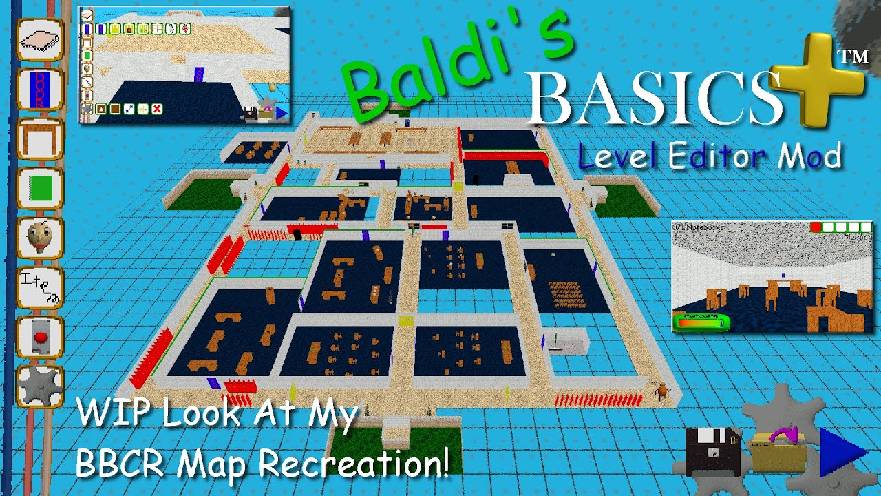 A Wip Look At My Bbcr Map Recreation In Baldi S Basics Plus Bb Level