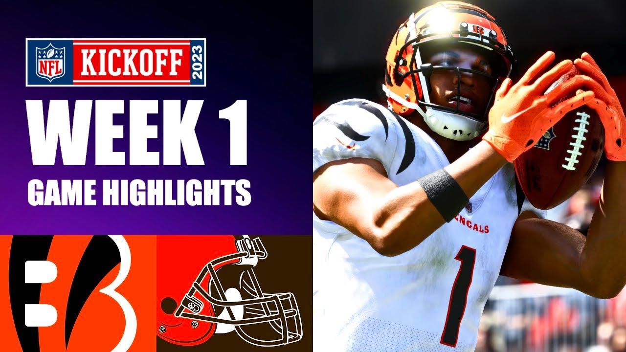 Bengals Vs Browns Week 1 Madden 24 Simulation Highlights Youtube