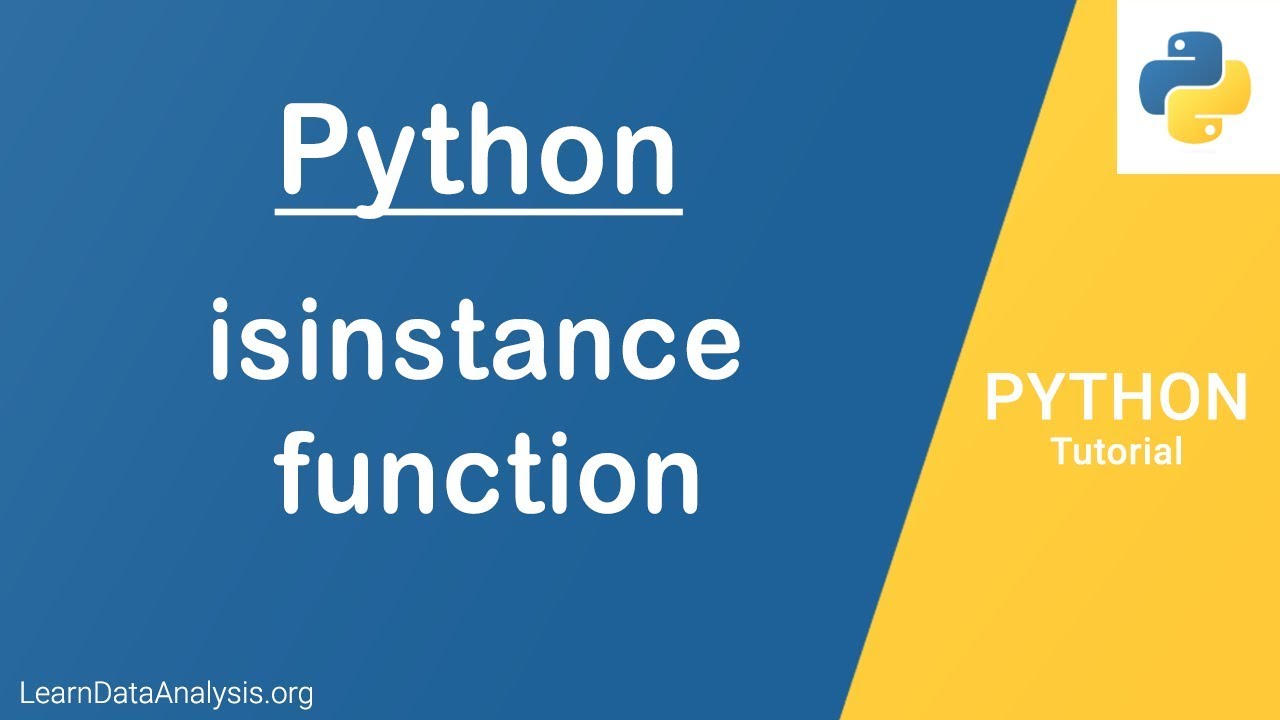 Python Tutorial Isinstance Function Youtube