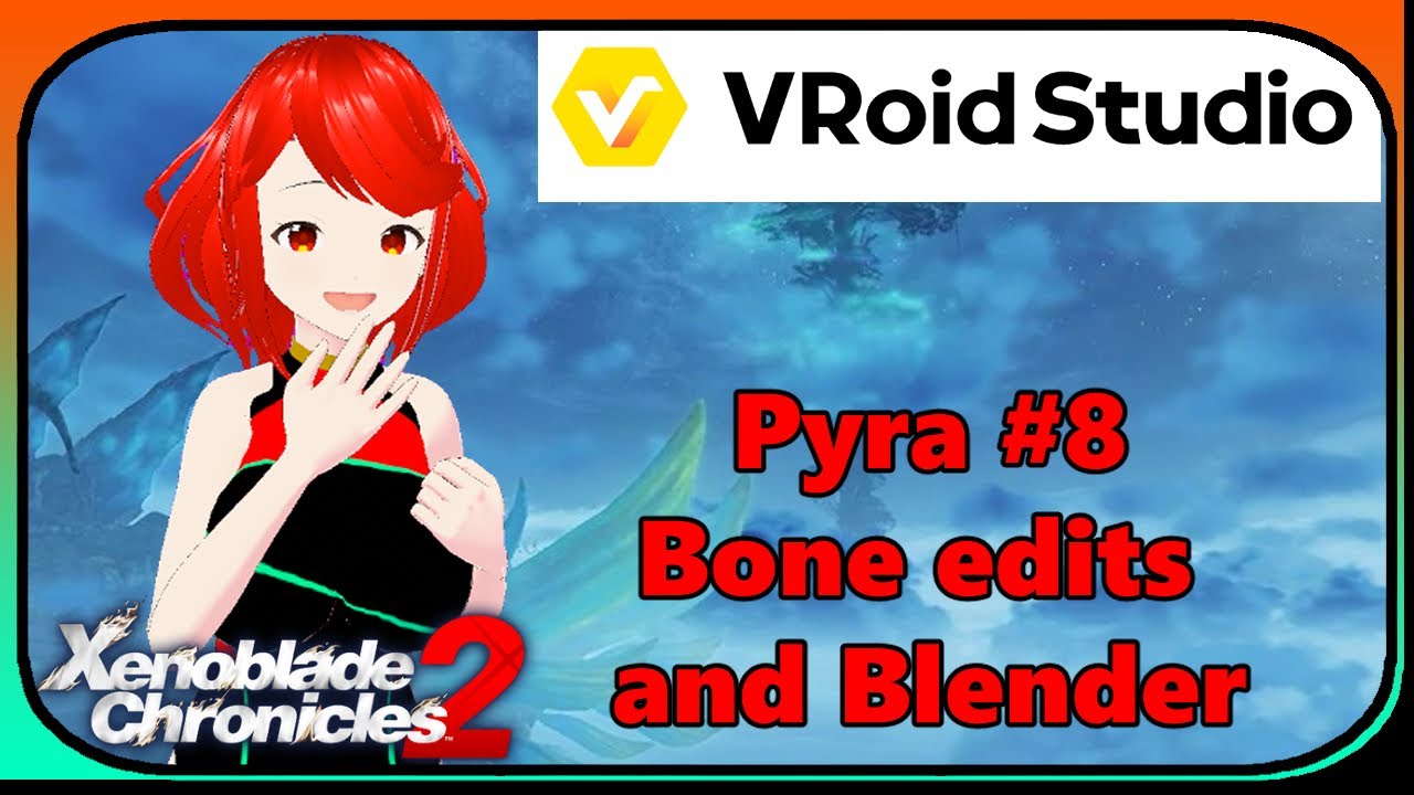 Artist Vtuber Making Pyra In Vroid 8 Bone Edits And Blender Youtube