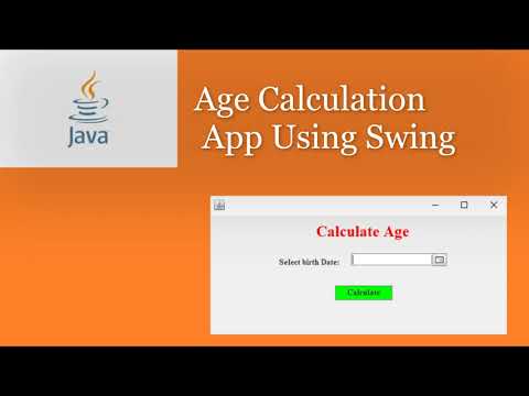 Age Calculator Application In Java Using Swing Gui Youtube