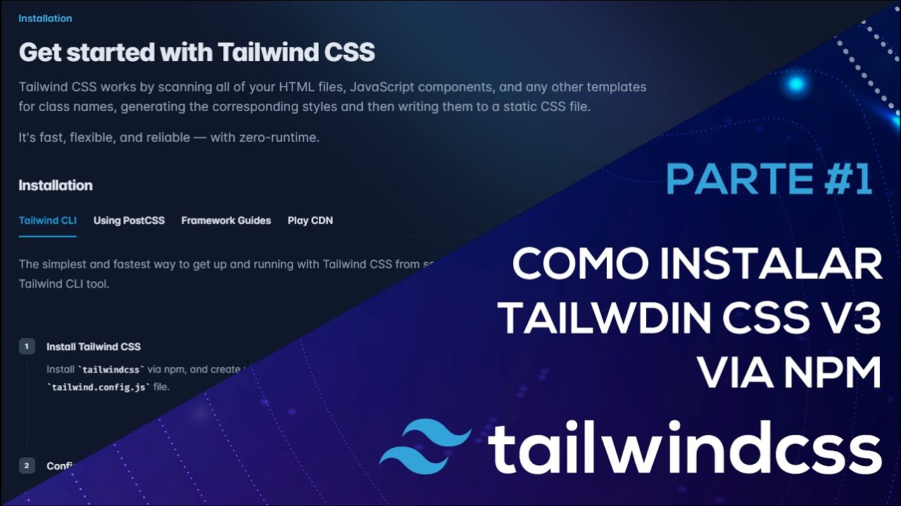 Instalar Tailwind Css V3 Cli A Través De Npm Youtube