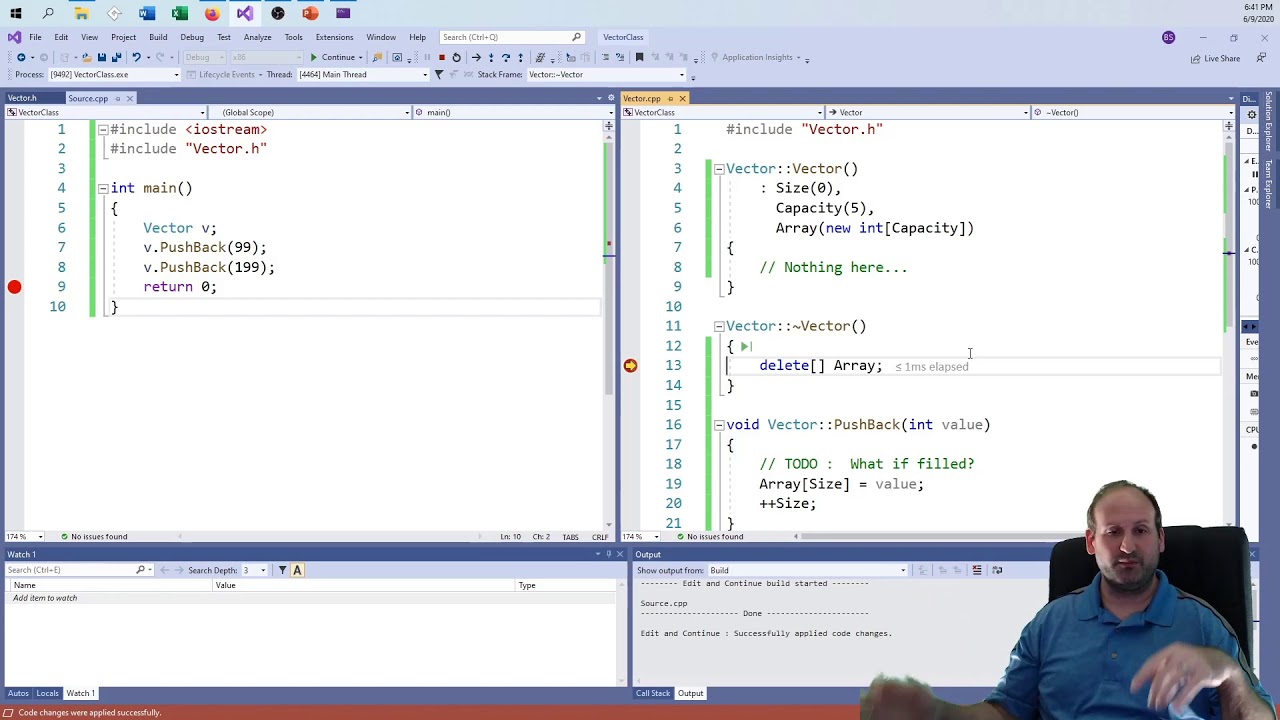 A Custom Vector Class Using C Youtube