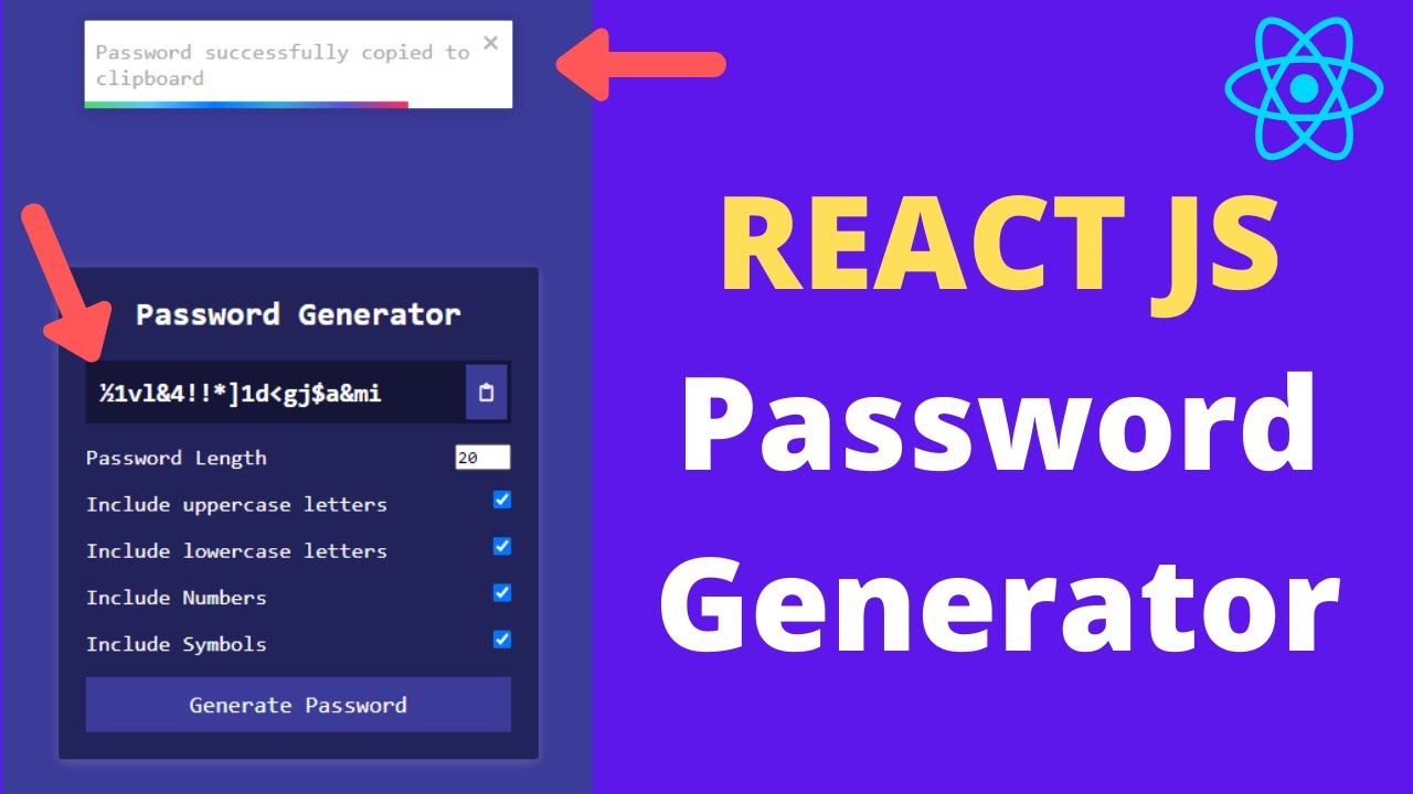 Build A Password Generator With React Js Beginners Tutorial Youtube