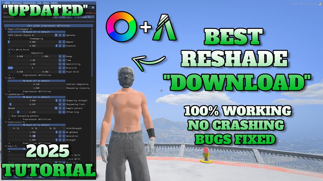 Fivem Updated Reshade Tutorial 2025 Best Version Crosshair
