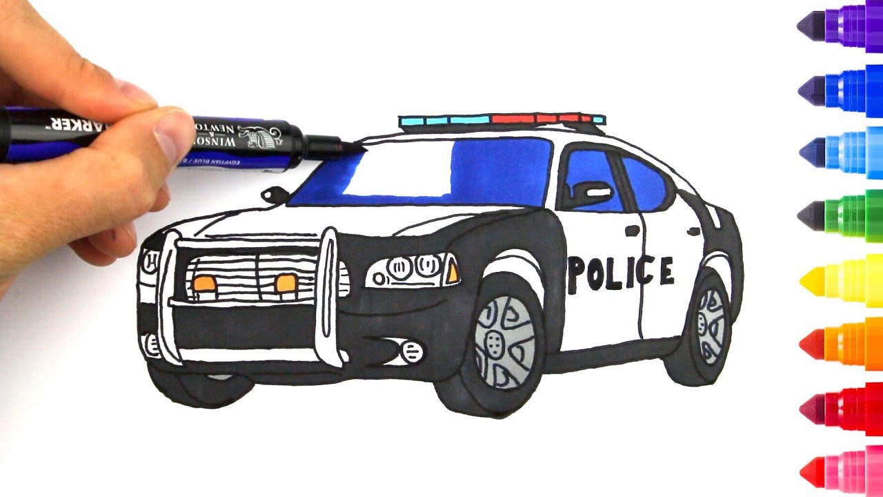 How To Draw A Police Car