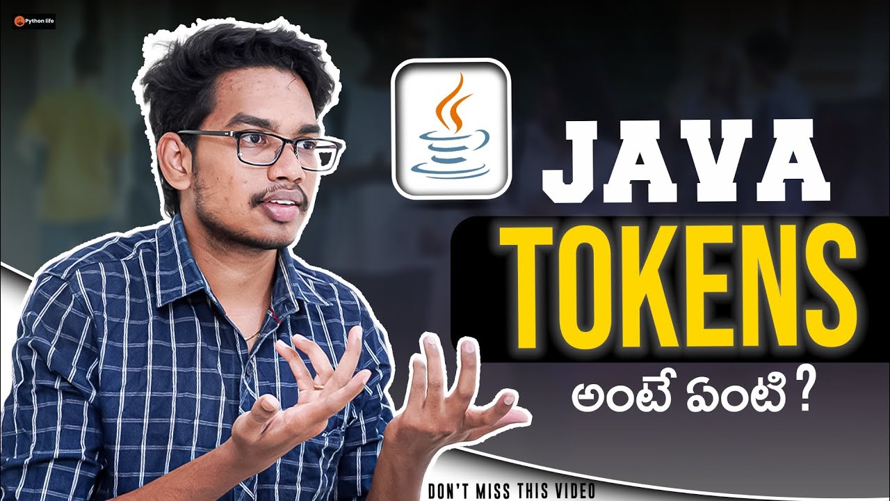 Java Tokens In Telugu Youtube
