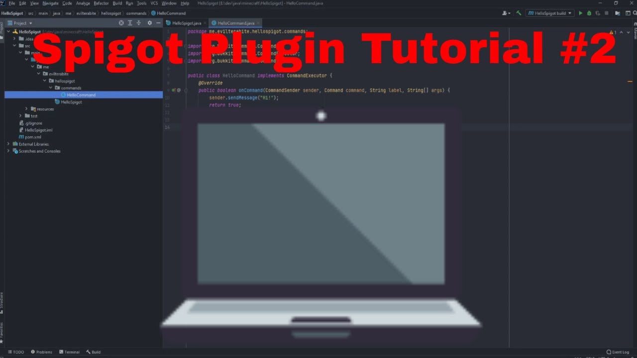 Spigot Tutorial Creating Your First Plugin Part 2 Youtube